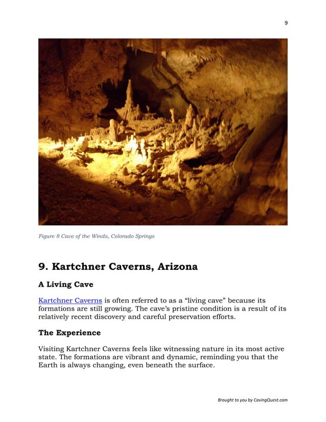 Top 10 Most Spectacular Caves in the United States | PDF