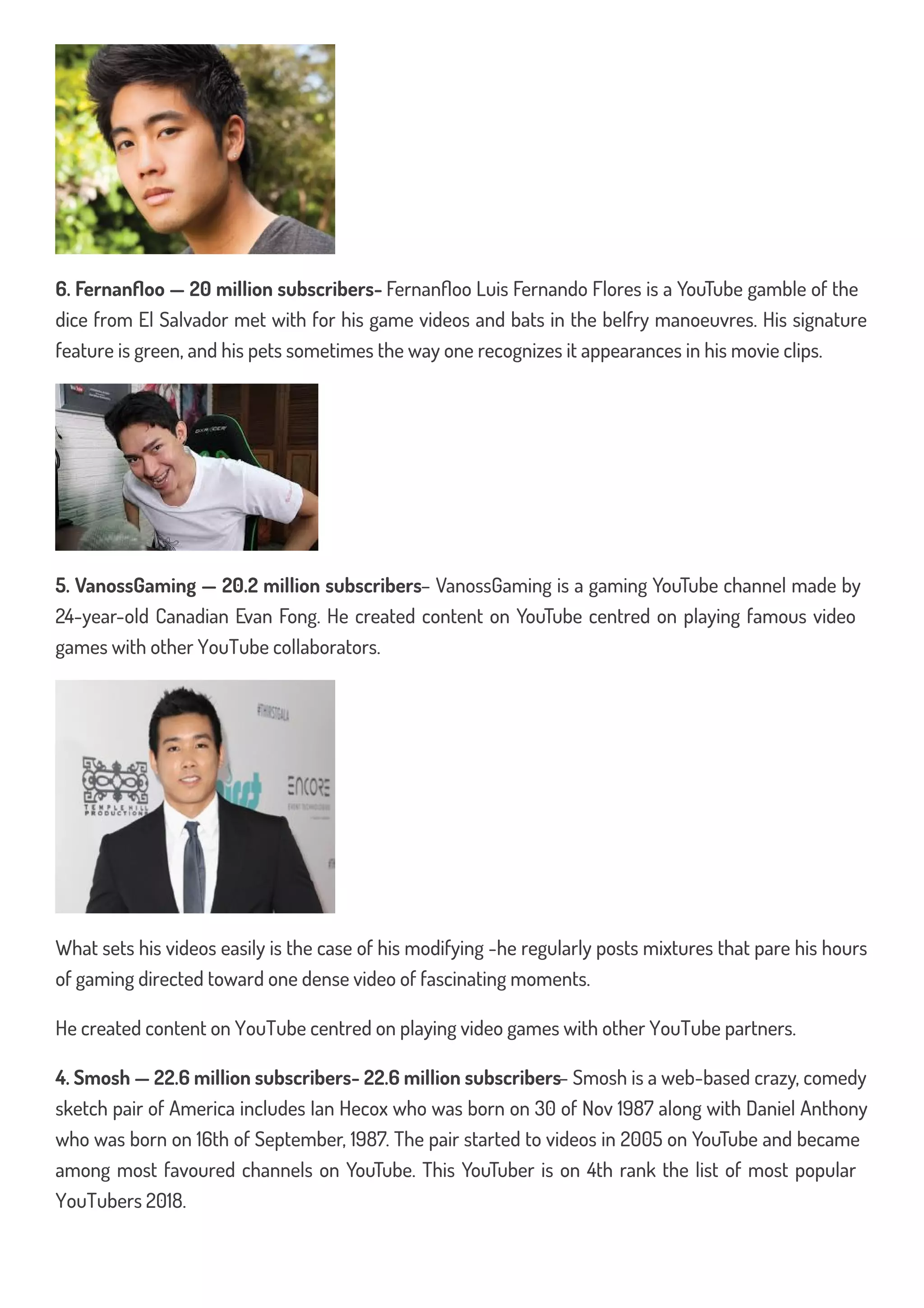 Top 10 most subscribed and popular youtubers 2018 | PDF
