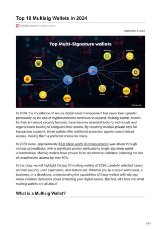 Top 10 Multisig Wallets in 2024.pdf