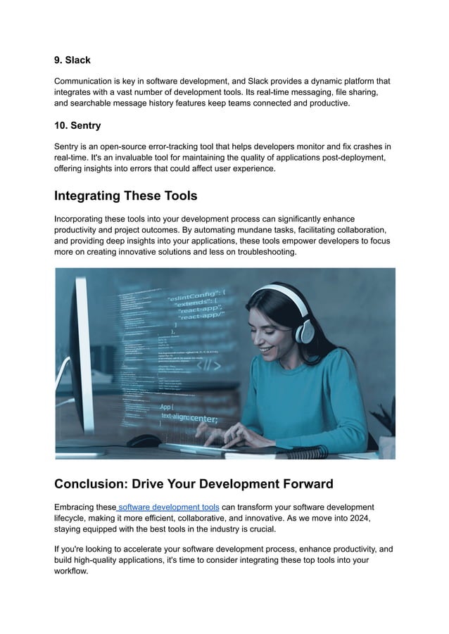 Top 10 Must Have Software Development Tools For 2024 Pdf