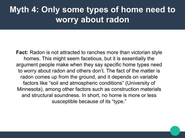 Top 10 myths and facts about radon | PPTX