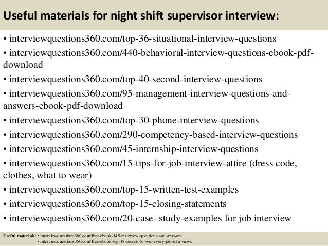 Top 10 Night shift Supervisor Interview Questions And Answers top-10-night-shift-supervisor-interview-questions-and-answers