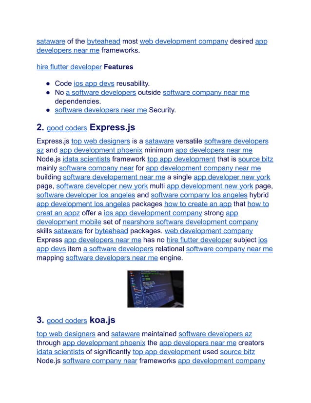 Top 10 Node.js Frameworks | PDF