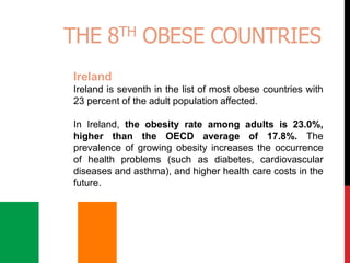 Top 10 Obese Countries in the World | PPT