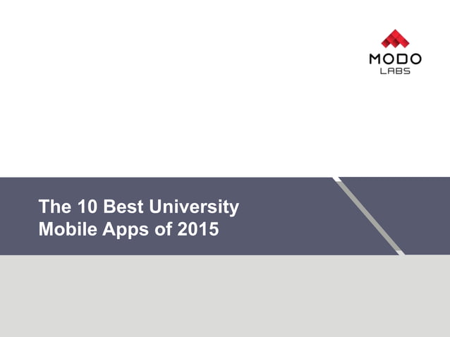 The 10 Best University Mobile Apps of 2015 | PPT