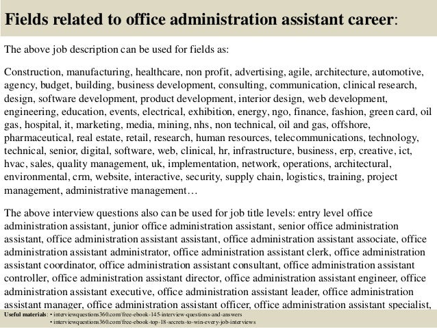 Top 10 Office Administration Assistant Interview Questions And Answers top-10-office-administration-assistant-interview-questions-and-answers