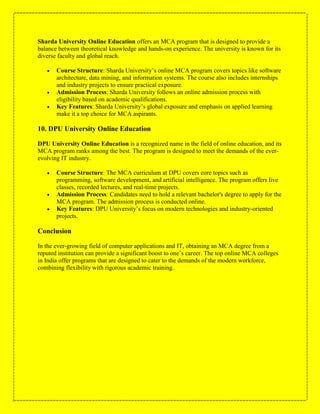 Top 10 online mca colleges in india .pdf