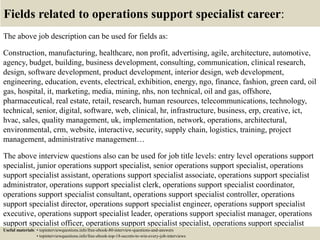 Top 10 operations support specialist interview questions and answers | PPTX