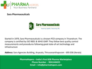 Top 10 PCD Companies in Thiruvananthapuram, Kerala | PPT