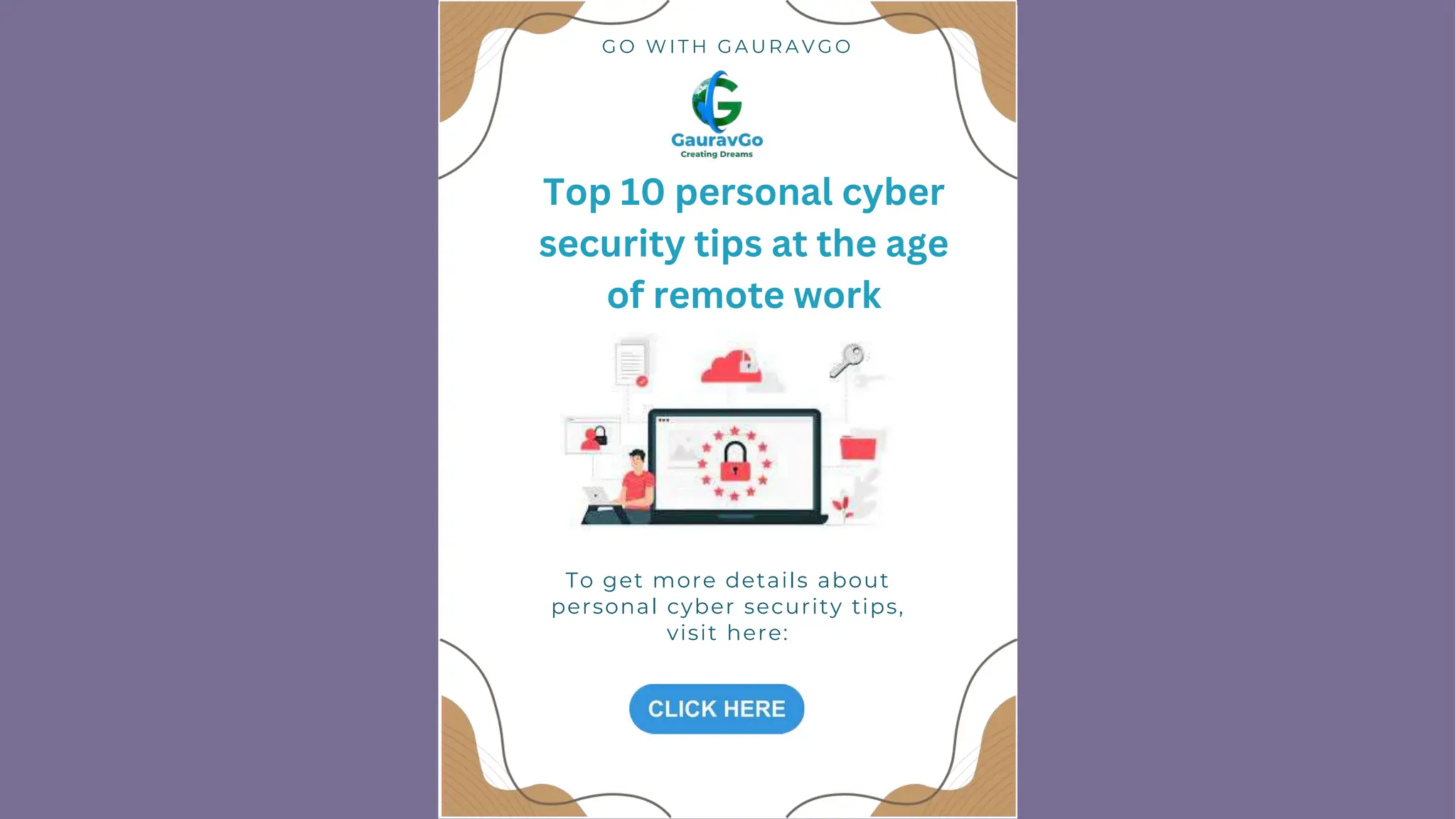 Personal cyber security tips remote work | PPTX | Internet for Beginners | Internet