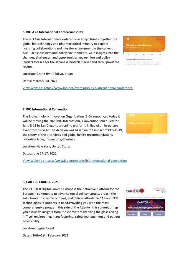 Top 10 pharmaceutical conferences in 2021 | PDF | Business Expos ...