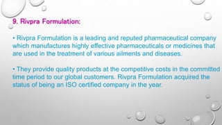Top 10 pharma companies in haridwar | Pharmaadda | PPTX