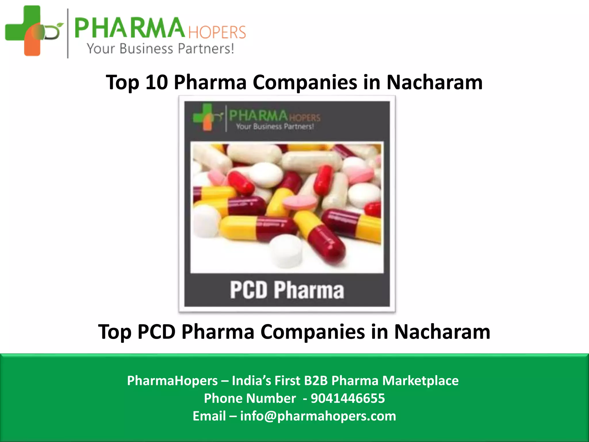 Top 10 Pharma Companies in Nacharam | PPTX