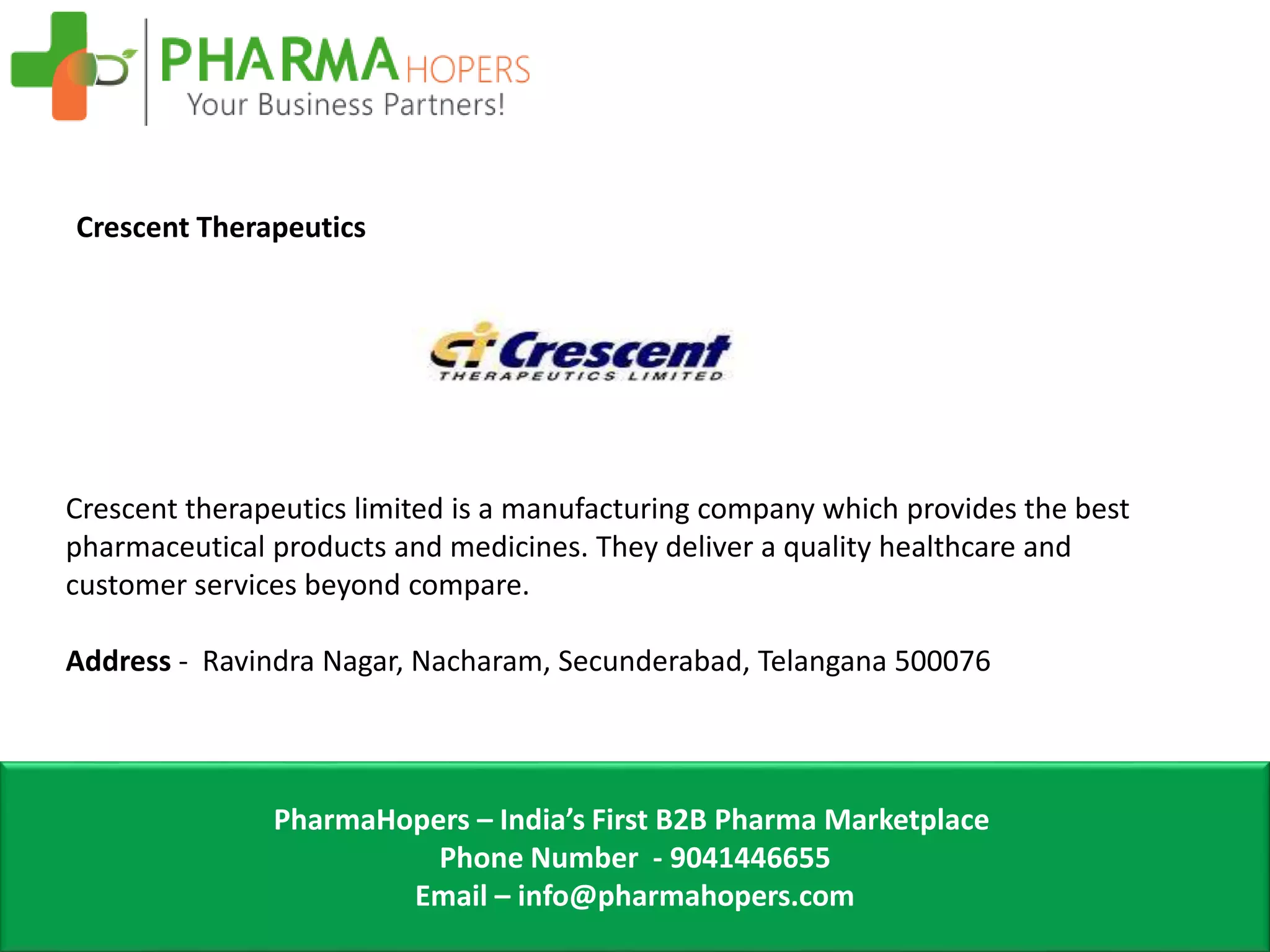 Top 10 Pharma Companies in Nacharam | PPTX