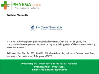 Top 10 Pharma Companies in Nacharam | PPTX