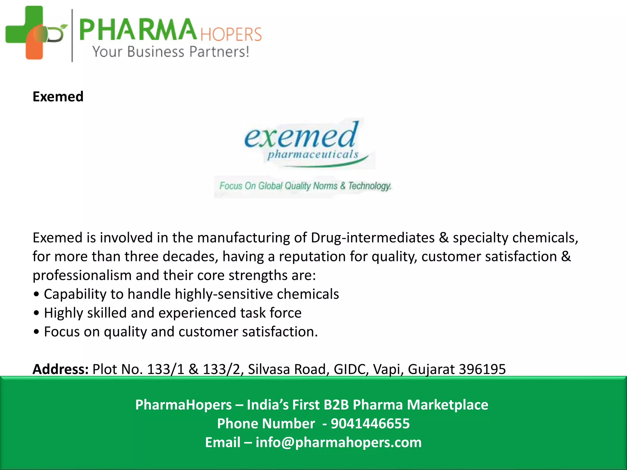 Top 10 Pharma Companies in Vapi | PPTX