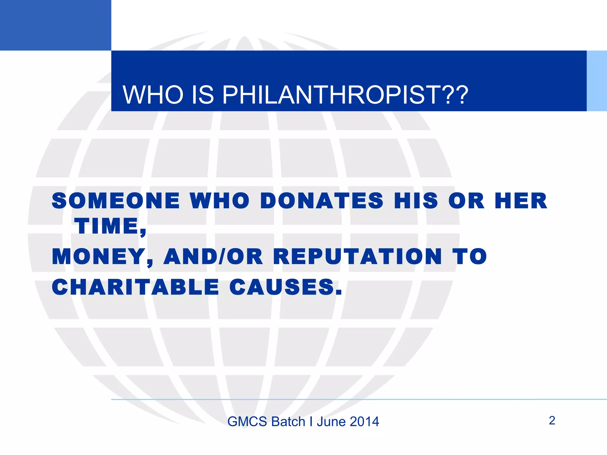 Top 10 philanthropists | PPT