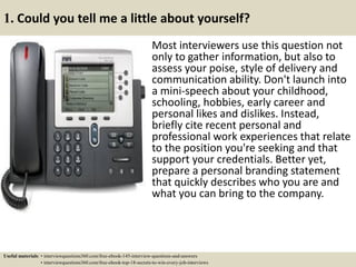 Top 10 phone interview questions and answers | PDF