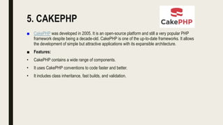 Top 10 php frameworks in 2021 | PPT