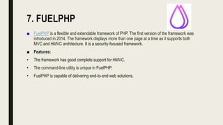 Top 10 php frameworks in 2021 | PPT