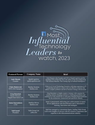 Most Influential Technology Leaders to watch, 2023.pdf