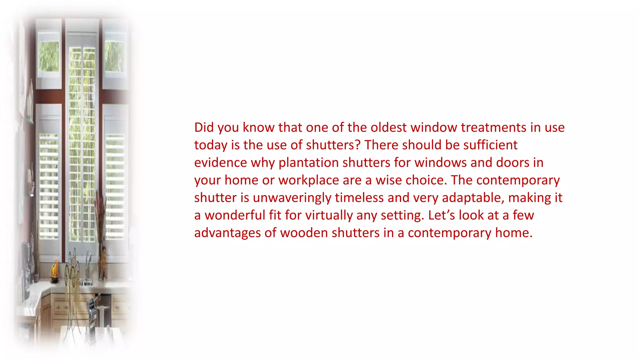 Top 10 Plantation shutters benefits | PPT