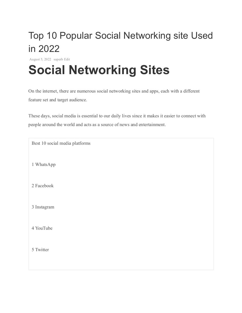 Top 10 Popular Social Networking site.pdf