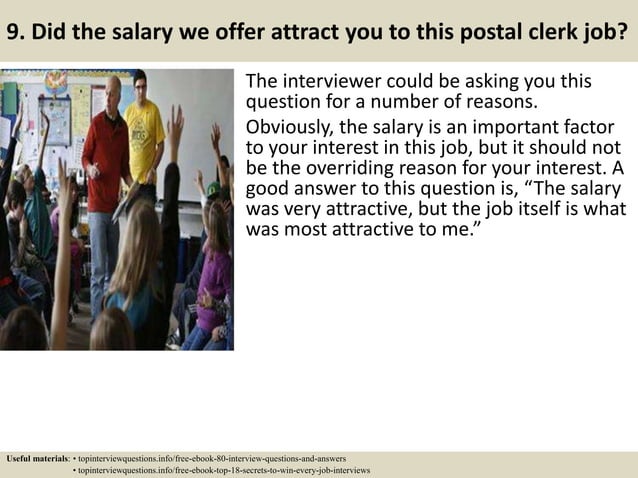 Top 10 postal clerk interview questions and answers | PPT | Free Download