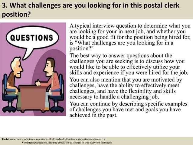 Top 10 postal clerk interview questions and answers | PPT | Free Download