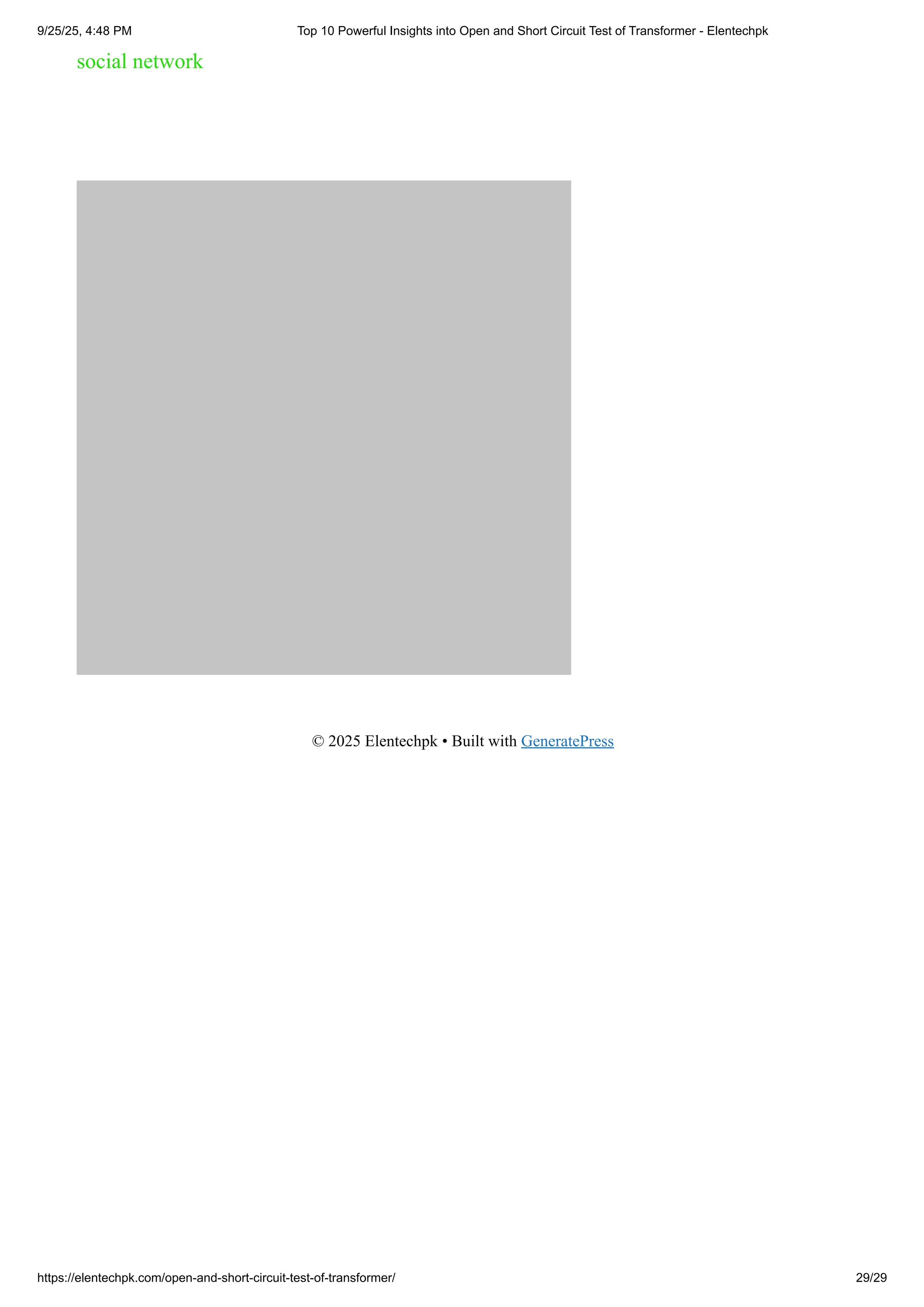 Top 10 Powerful Insights into Open and Short Circuit Test of ...