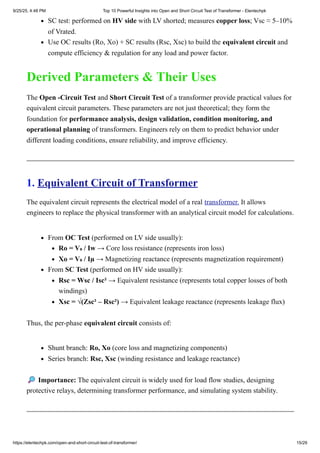 Top 10 Powerful Insights into Open and Short Circuit Test of ...