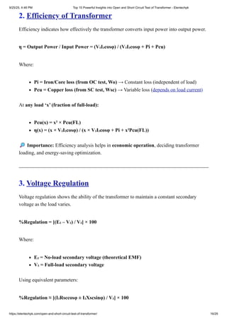 Top 10 Powerful Insights into Open and Short Circuit Test of ...