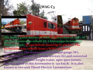 Top 10 powerful locomotives of indian railways | PPTX