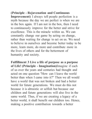 Top 10 principles of a happy life | DOCX