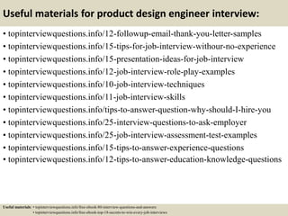 Top 10 product design engineer interview questions and answers | PPTX | Resume Writing and ...