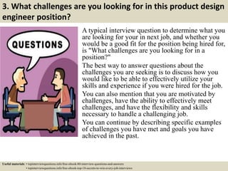 Top 10 product design engineer interview questions and answers | PPTX ...