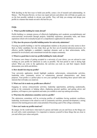 Top 10 Profile Building Tips for Your Dream University Admission.pptx ...