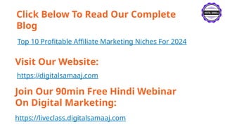 Top 10 Profitable Affiliate Marketing Niches For 2024.pptx