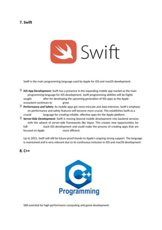 Top 10 Programming Languages to Learn in 2025.pptx