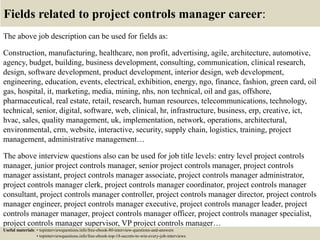Top 10 project controls manager interview questions and answers | PPTX