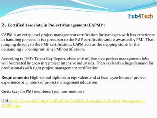 Top 10 Project Management Certifications - Hub4Tech.com | Postgraduate ...