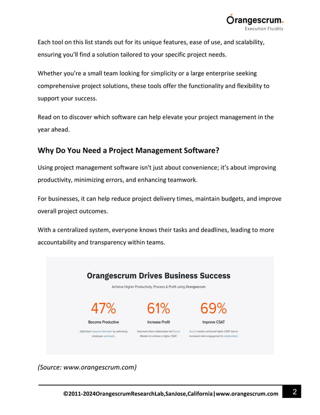 Top Project Management Software in 2025 | PDF