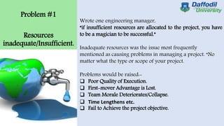 Top 10 project mgt. problems | PPTX