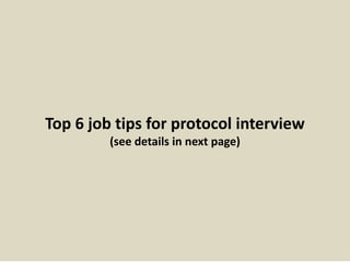 Top 10 protocol interview questions with answers | PPTX