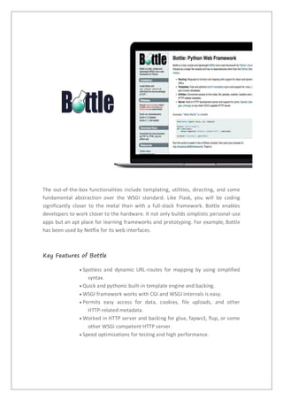 Top 10 python frameworks for web development in 2020 | PDF