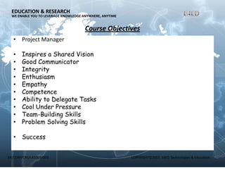 Top 10 qualities of a project manager | PPT