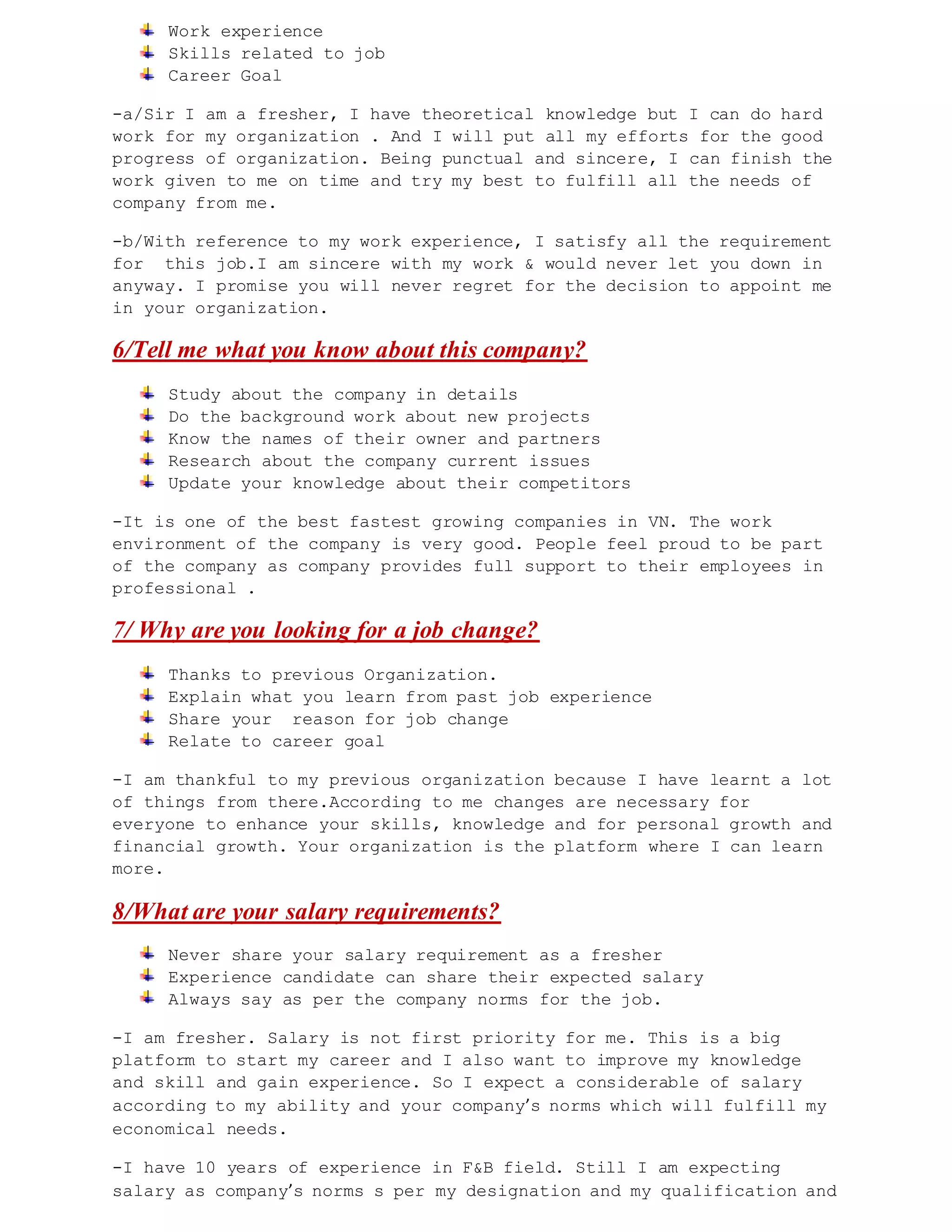 Top 10 questions & answer | DOCX