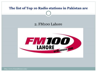 Top 10 radio stations in pakistan | PPT