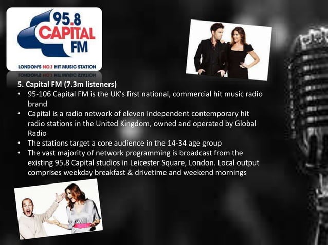 Top 10 radio stations in the UK | PPTX | Public Radio | Talk Radio