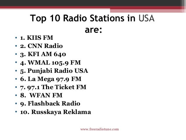 Top 10 radio stations in USA